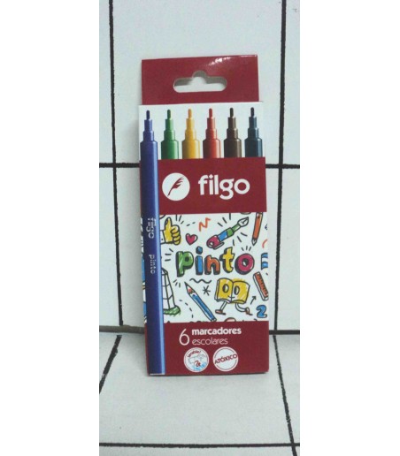 MARCADORES ESCOLAR FILGO X6uni