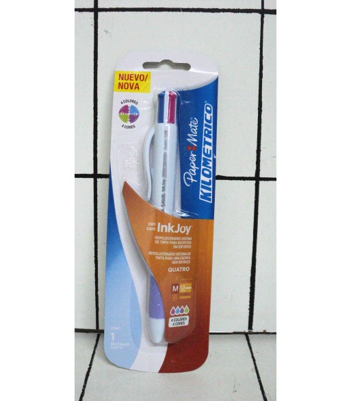 BOLIGRAFO PAPERMATE KILOMETRICO 4 COL FASHION BLISTER
