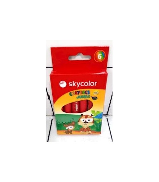 CRAYONES DE CERA JUMBO x6 SKYCOLOR